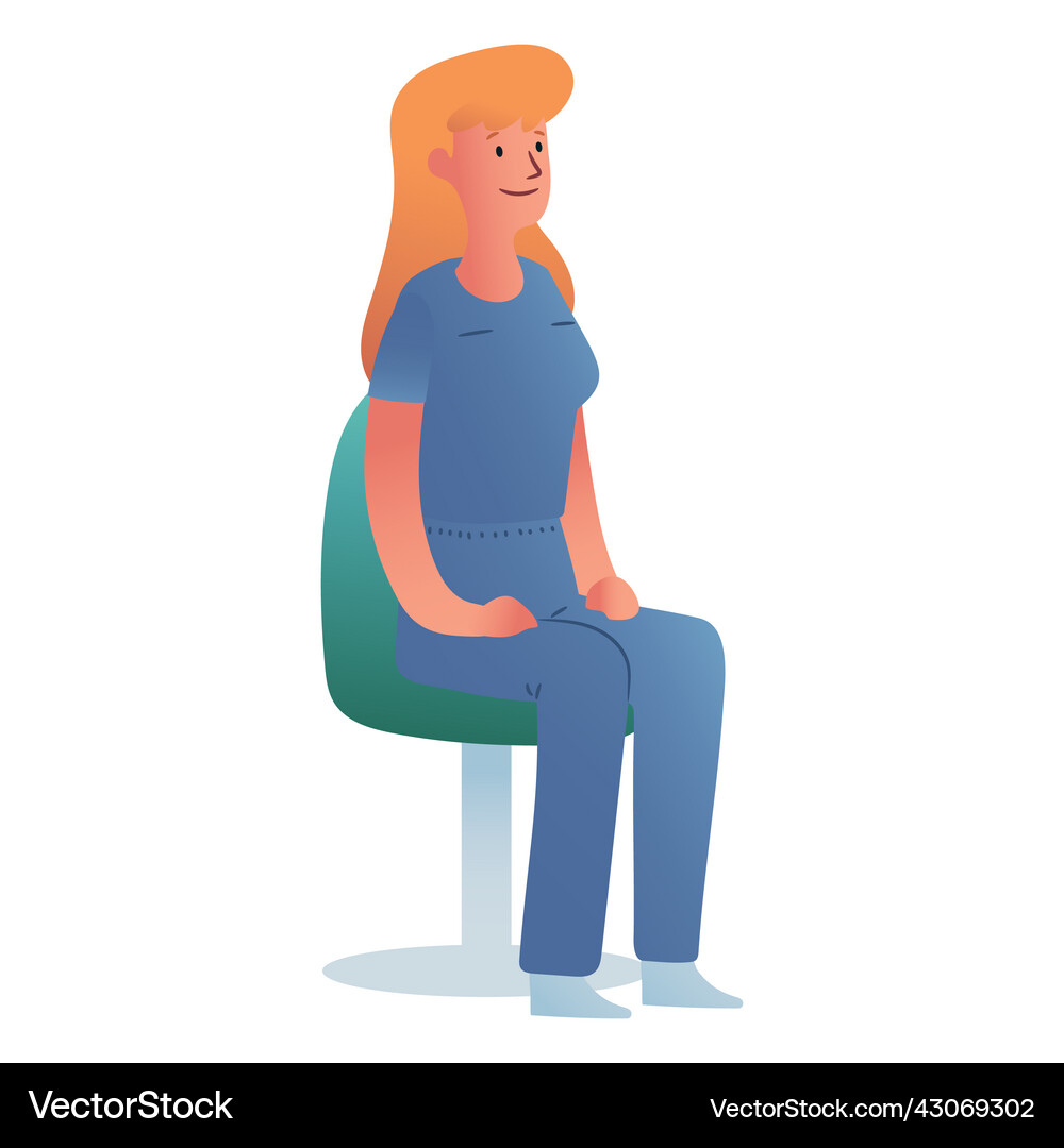 Hospital sitting doctor Royalty Free Vector Image