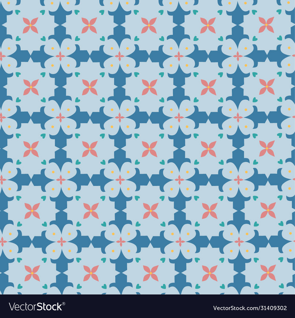 Seamless morocco tile pattern Royalty Free Vector Image