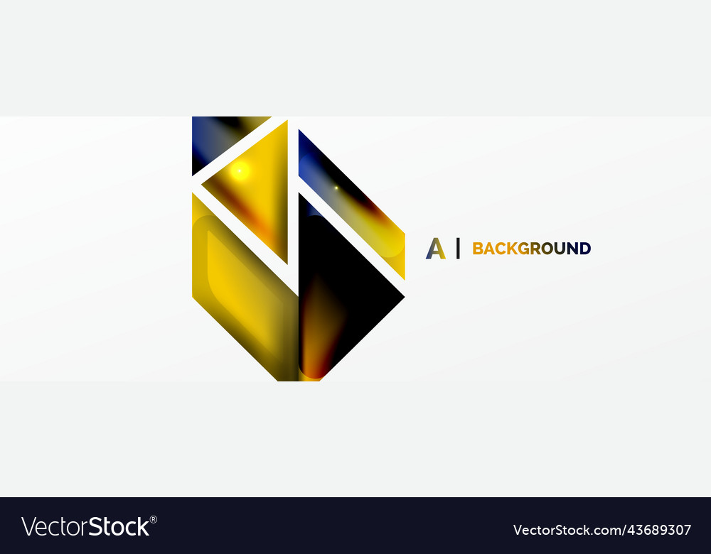 Abstract background simple color geometric shapes Vector Image