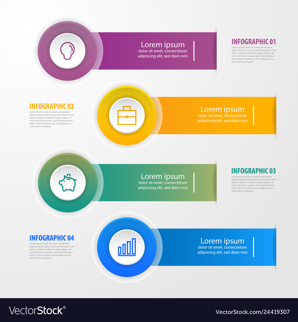 Business infographics design template Royalty Free Vector