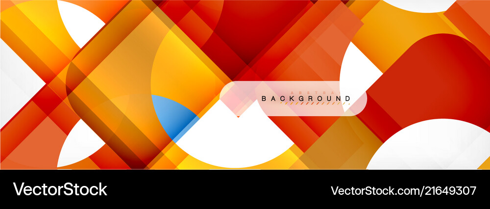 Color square shapes geometric modern abstract Vector Image