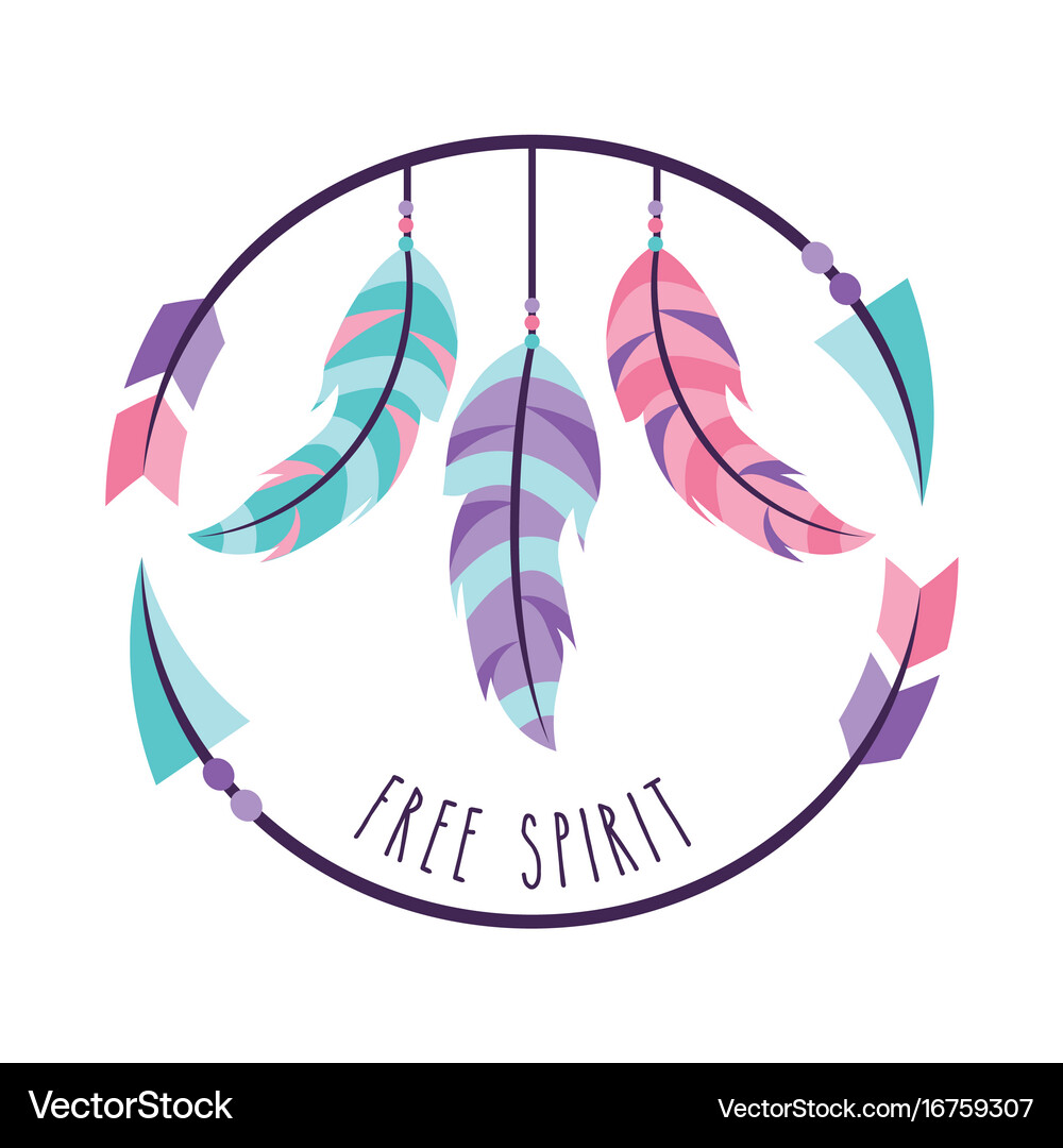 Free spirit cartoon background Royalty Free Vector Image