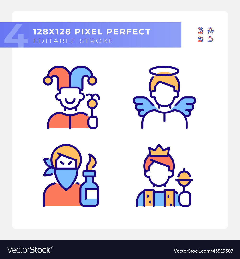 Literature archetypes pixel perfect rgb color Vector Image Literature archetypes pixel perfect rgb color Vector Image