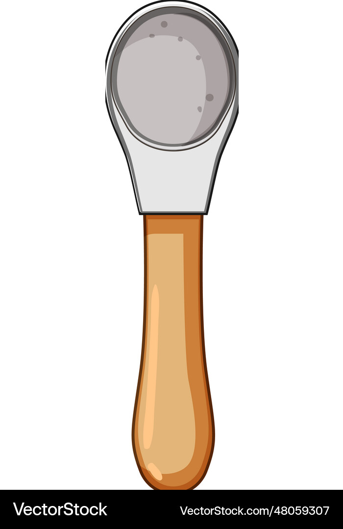 Nutrition toddler spoon cartoon Royalty Free Vector Image