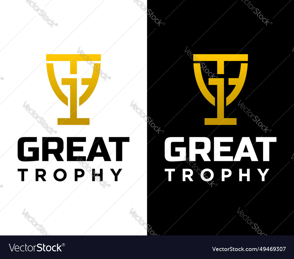 Trophy logo Royalty Free Vector Image - VectorStock
