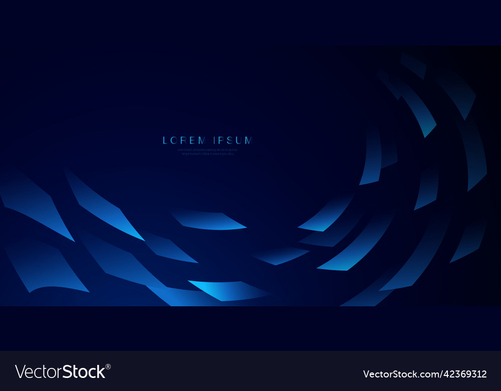 Abstract blue geometric rectangle shape Royalty Free Vector