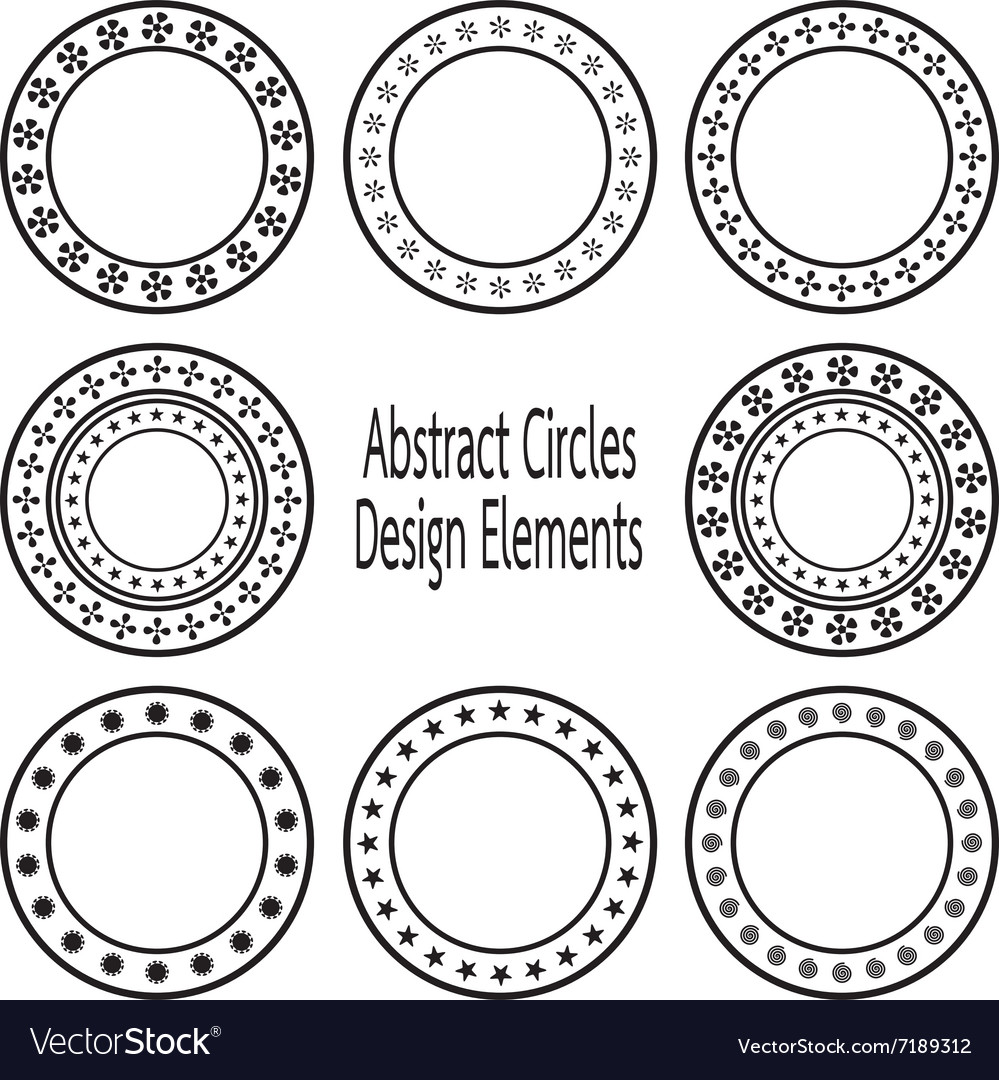 Circle design element Royalty Free Vector Image
