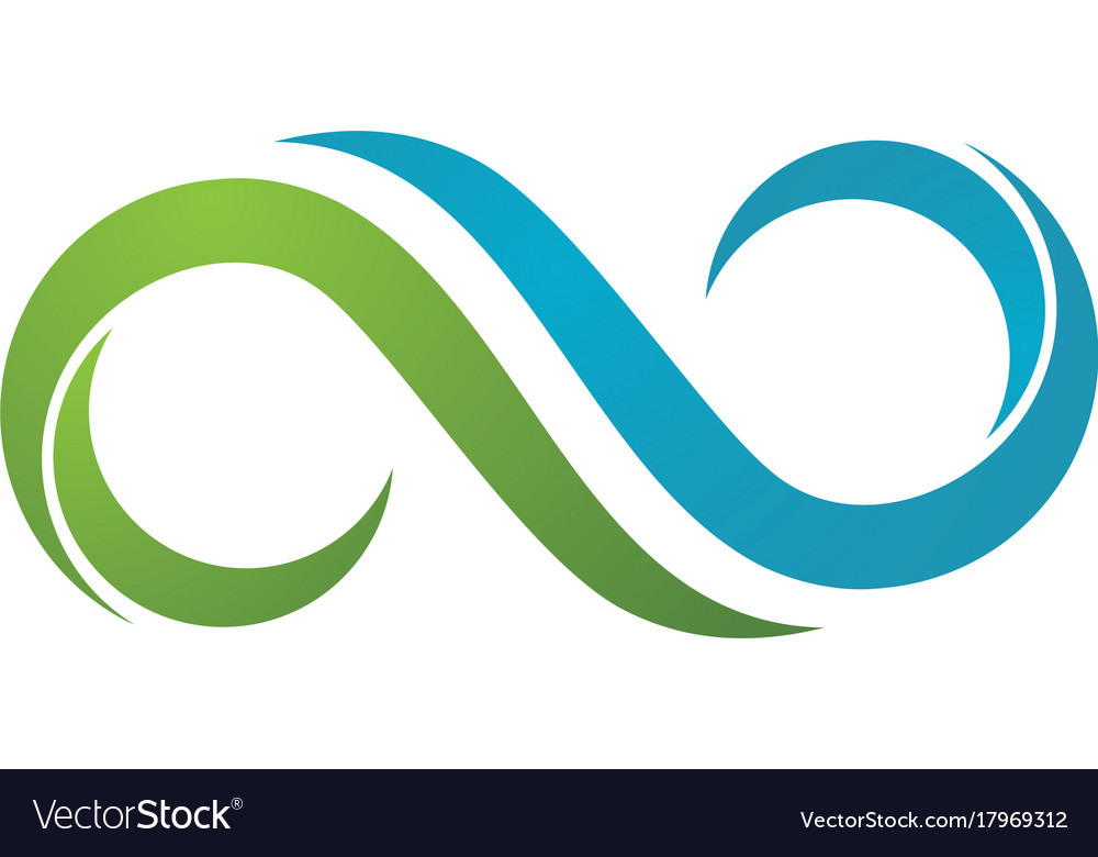 Infinity Loop Logo Template Royalty Free Vector Image
