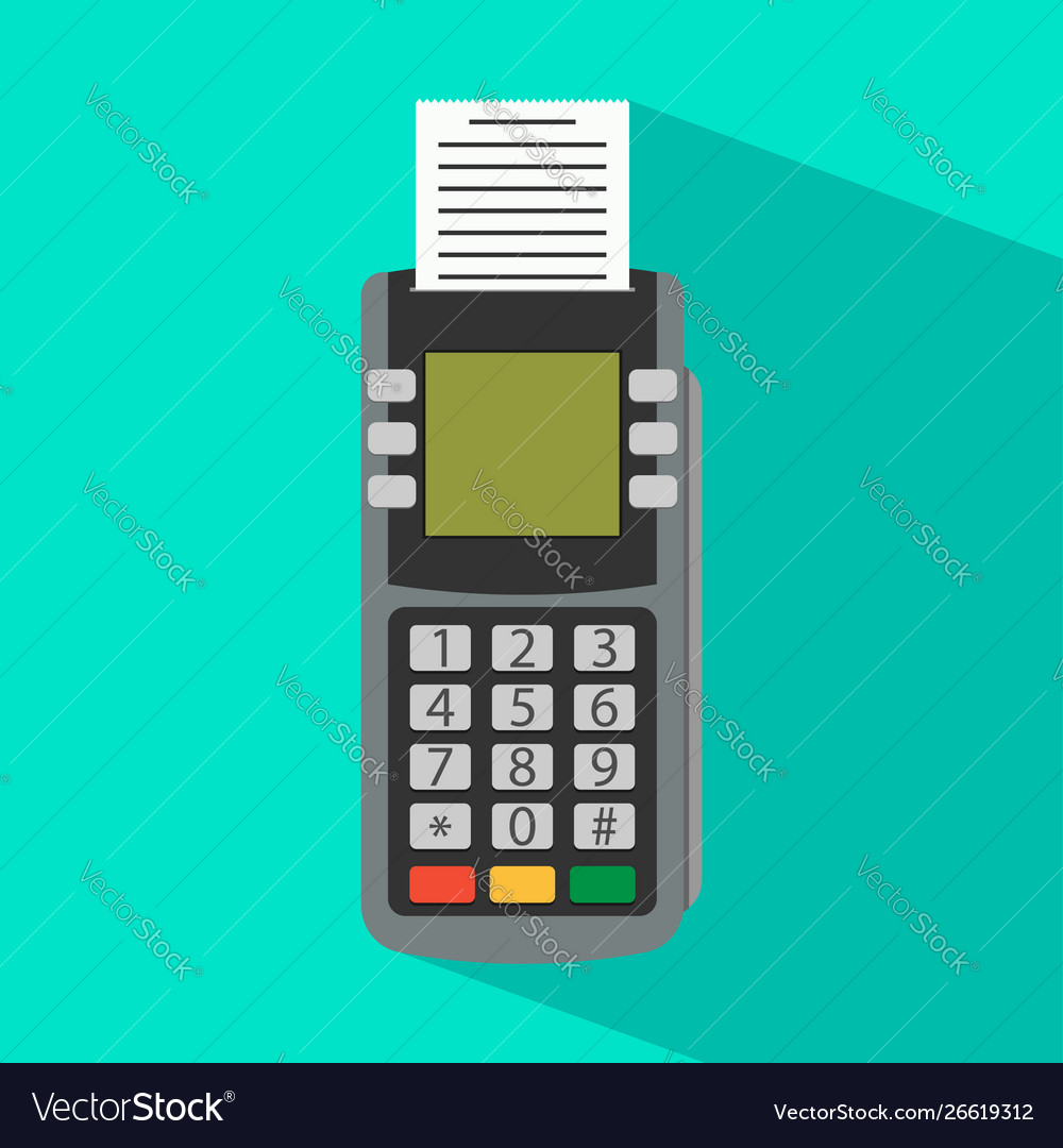 Pos terminal Royalty Free Vector Image - VectorStock
