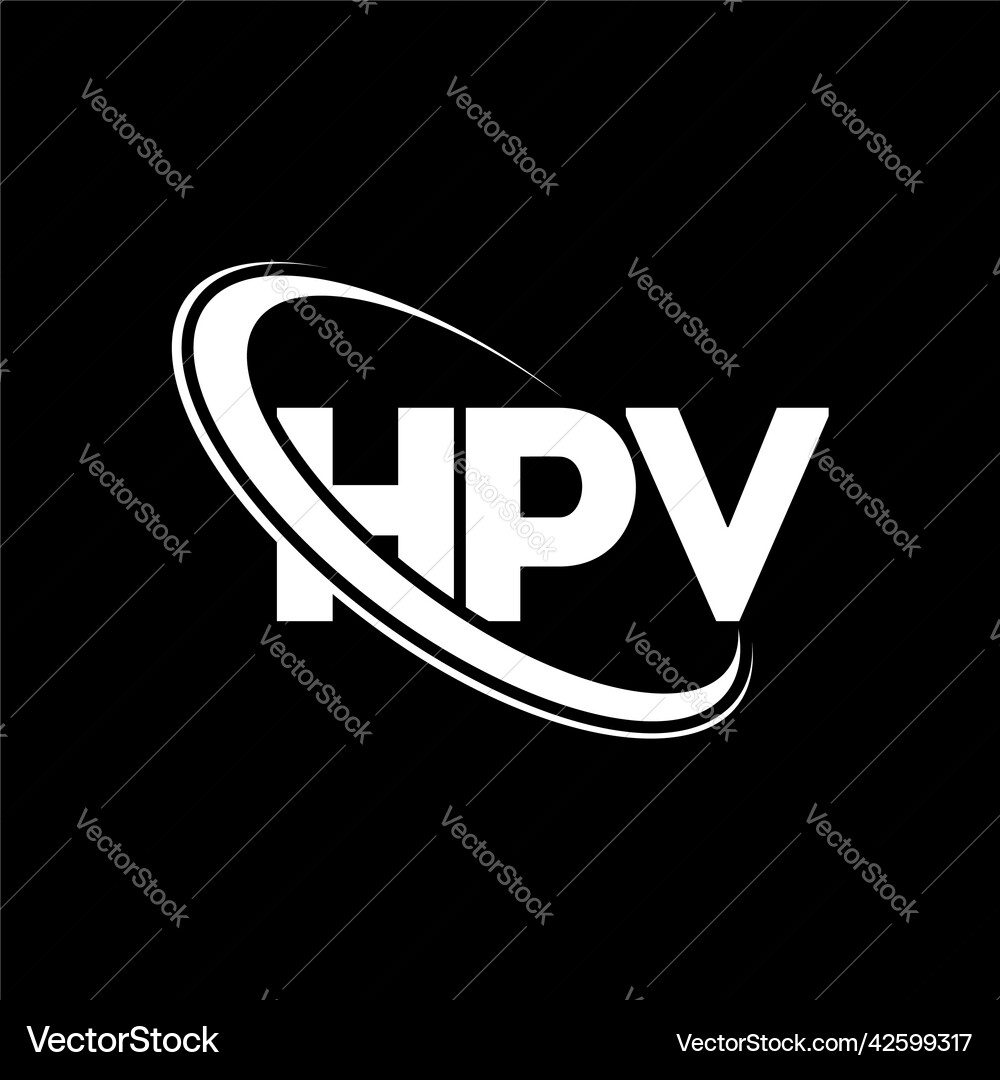 Hpv logo letter letter logo design Royalty Free Vector Image