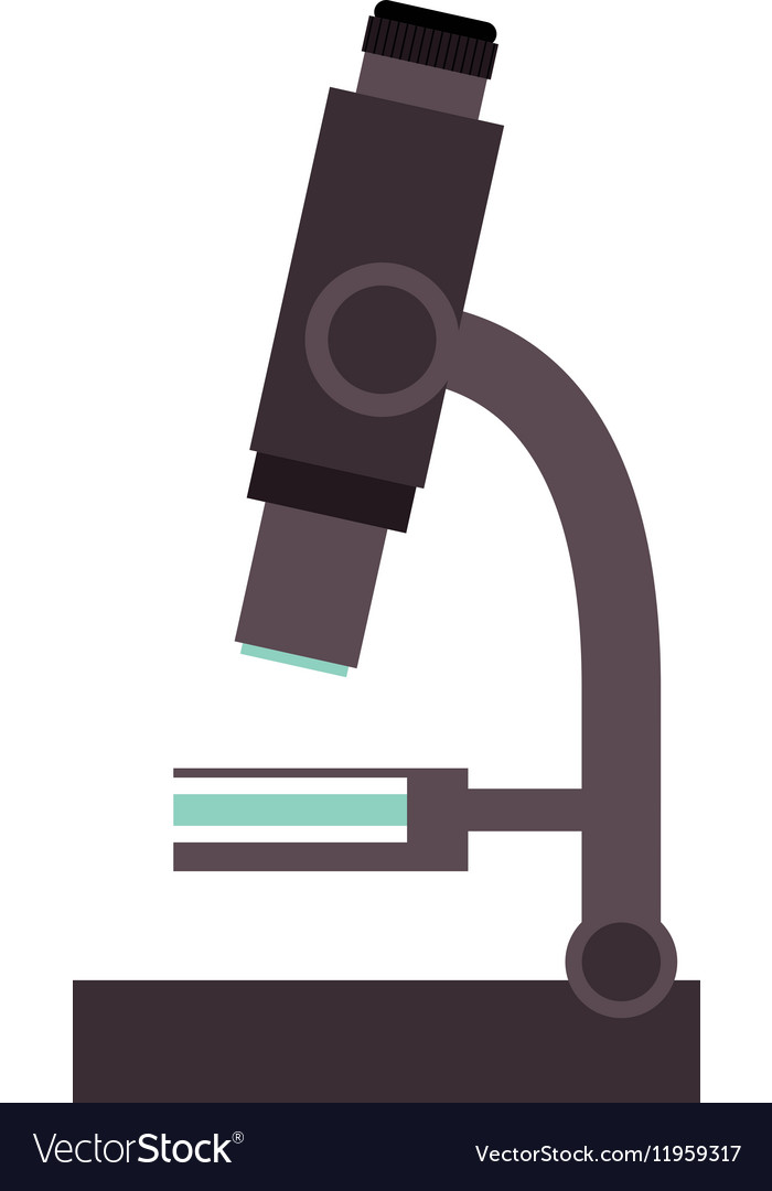 Isolated microscope design Royalty Free Vector Image