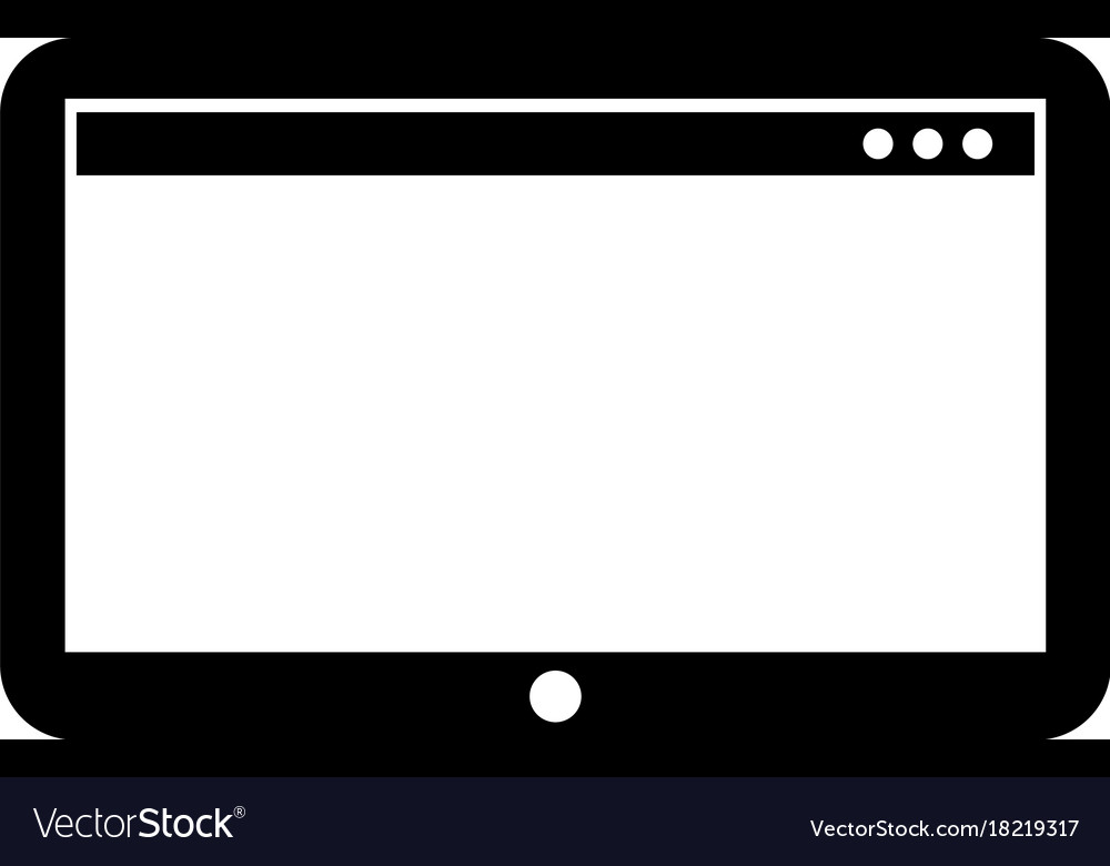 Tablet technology device digital electronic Vector Image