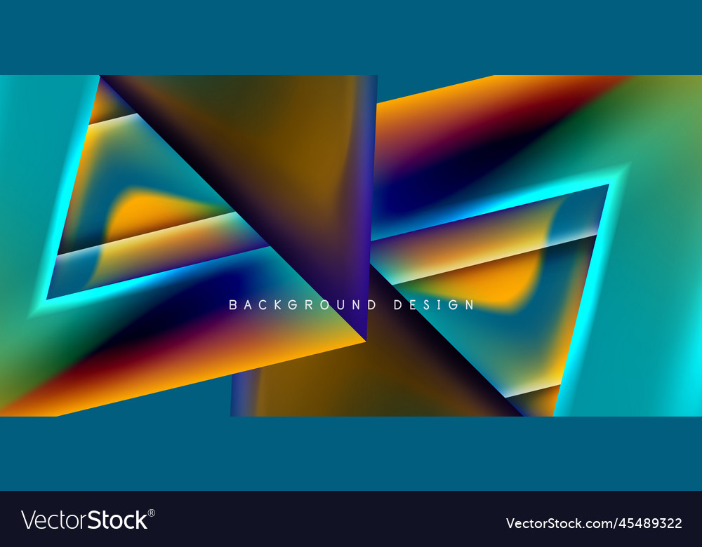 Abstract background with overlapping triangles Vector Image