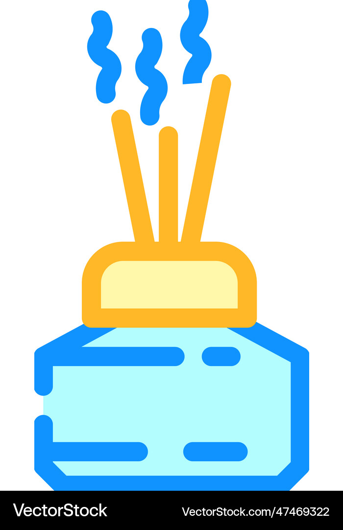 Aroma smell color icon Royalty Free Vector Image
