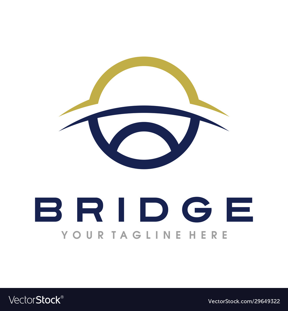 Bridge logo Royalty Free Vector Image - VectorStock