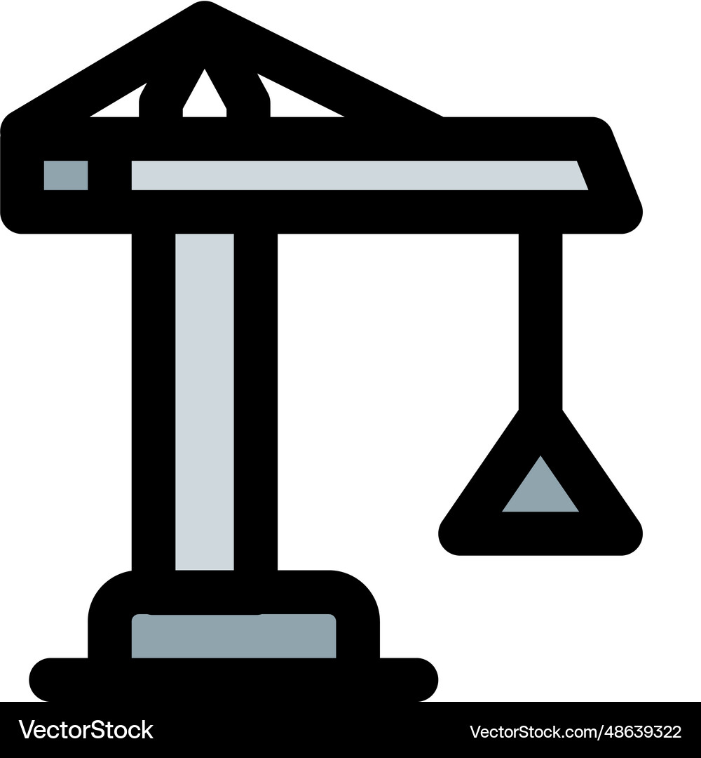 Crane used for loading and unloading Royalty Free Vector