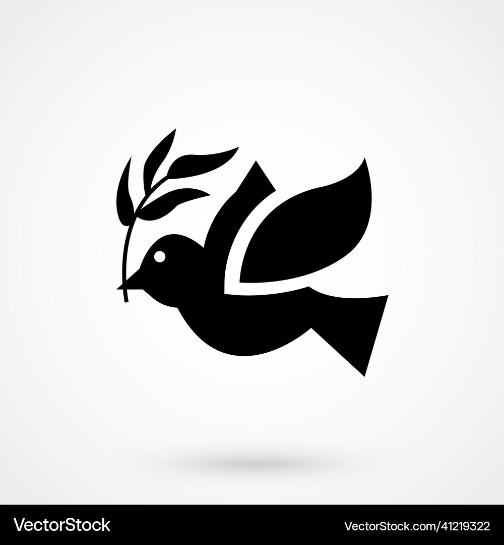 Dove of peace icon Royalty Free Vector Image - VectorStock