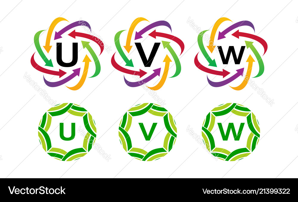 Dynamic rotation marketing distribution set Vector Image