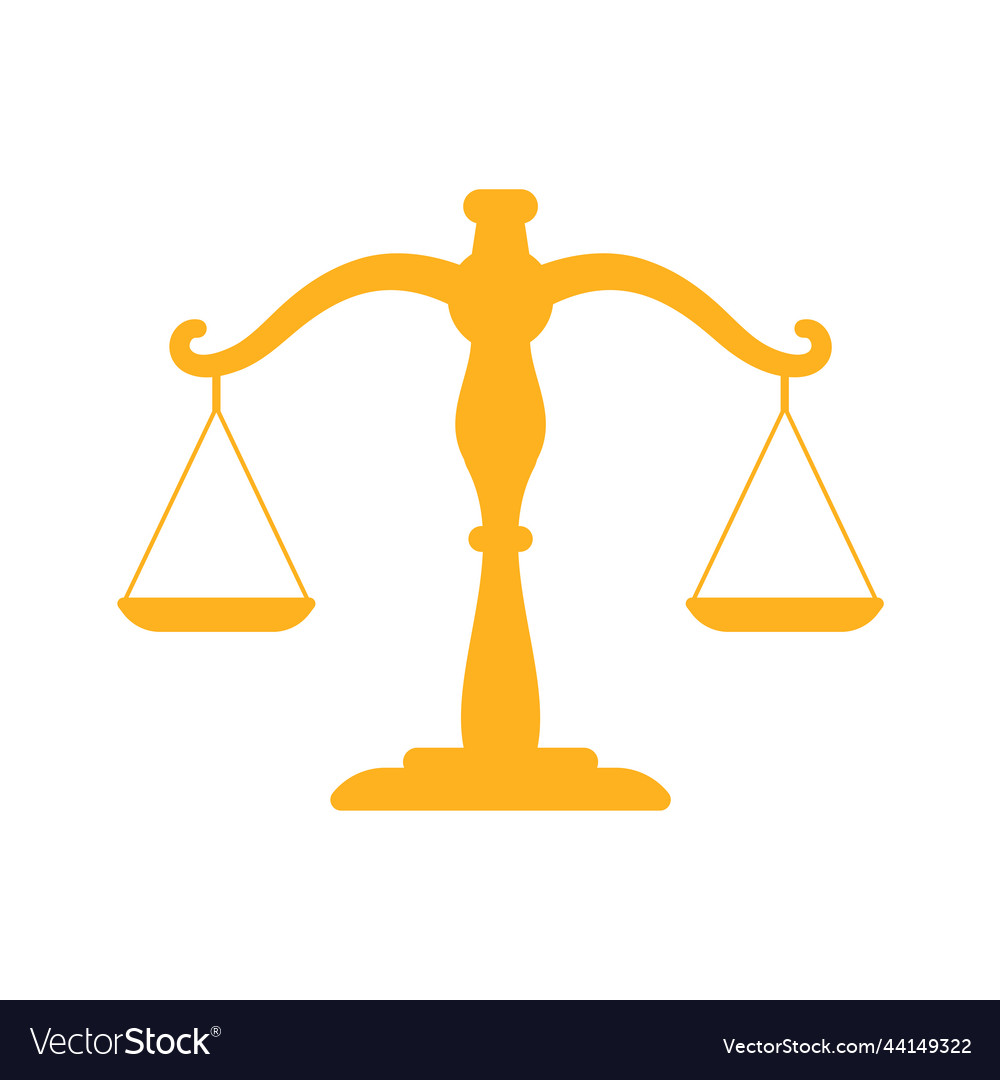 Judge scales the symbol of justice Royalty Free Vector Image Judge scales the symbol of justice Royalty Free Vector Image