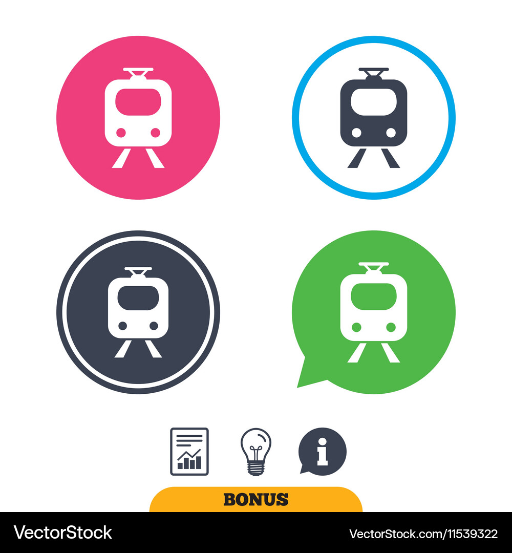 Subway sign icon train underground symbol Vector Image