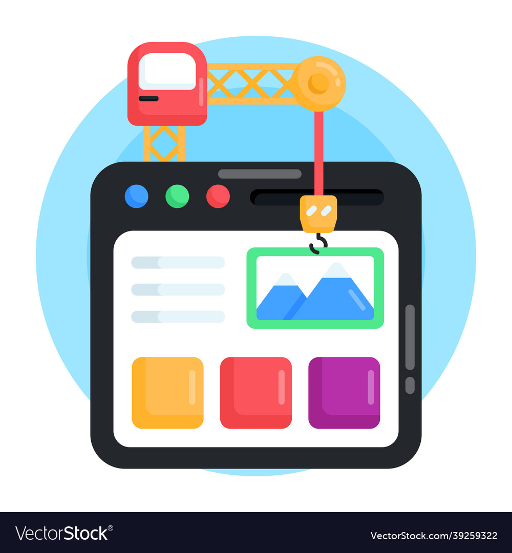 Website builder Royalty Free Vector Image - VectorStock