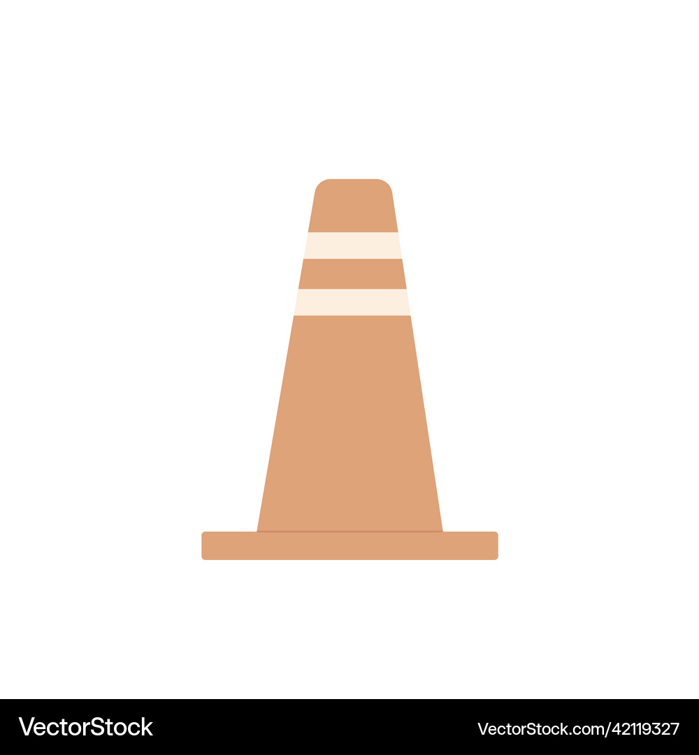 Construction traffic cone Royalty Free Vector Image