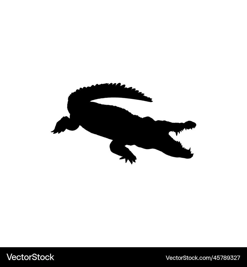 Crocodile icon simple style zoology science Vector Image