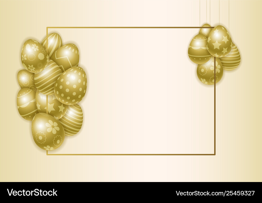 Happy easter template Royalty Free Vector Image