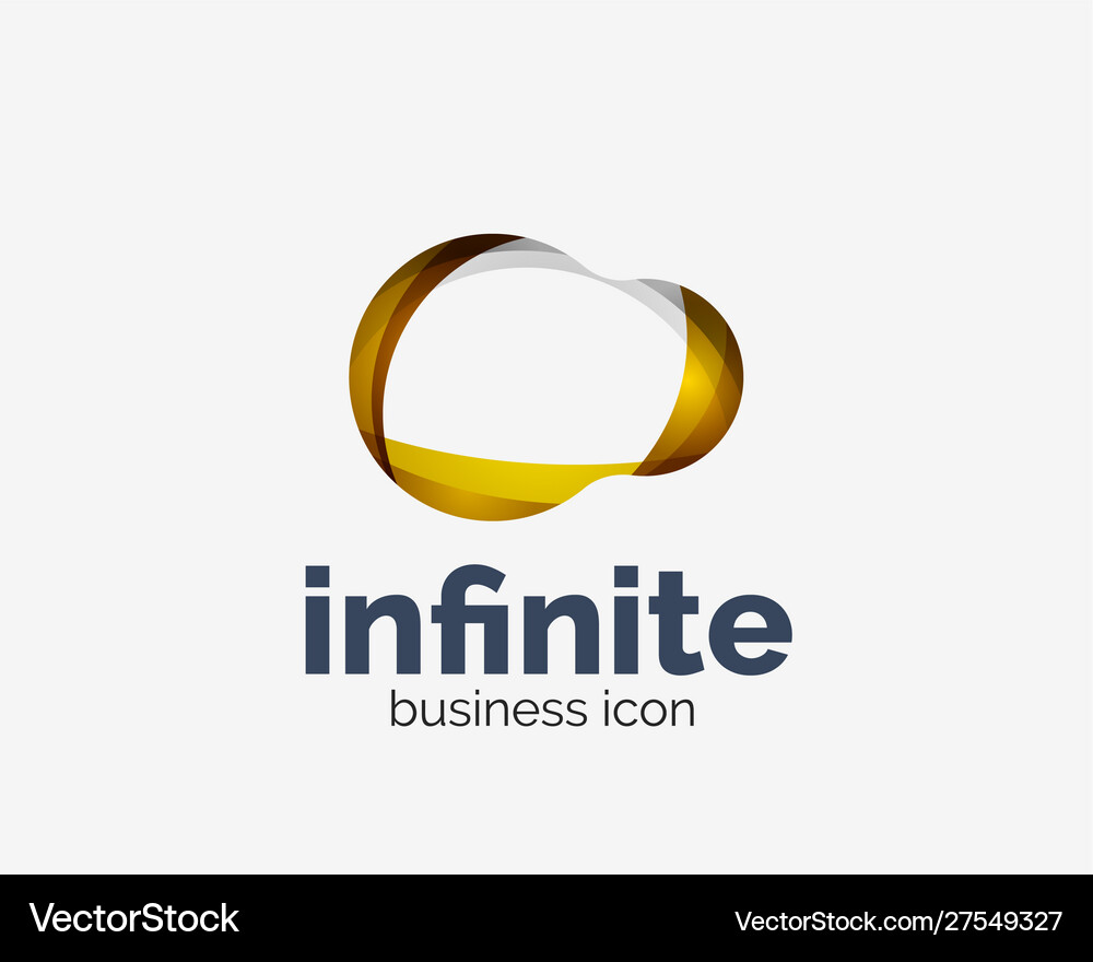 Infinite logo abstract business icon Royalty Free Vector