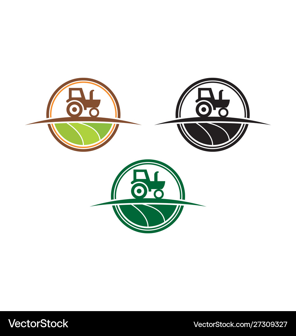 Logo design for agriculture agronomy Royalty Free Vector