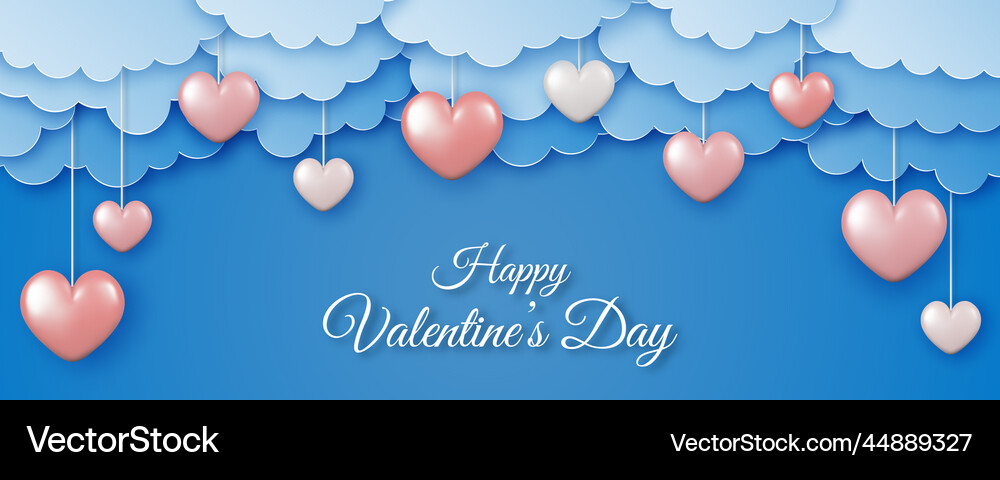 Paper art and craft style sky background Vector Image