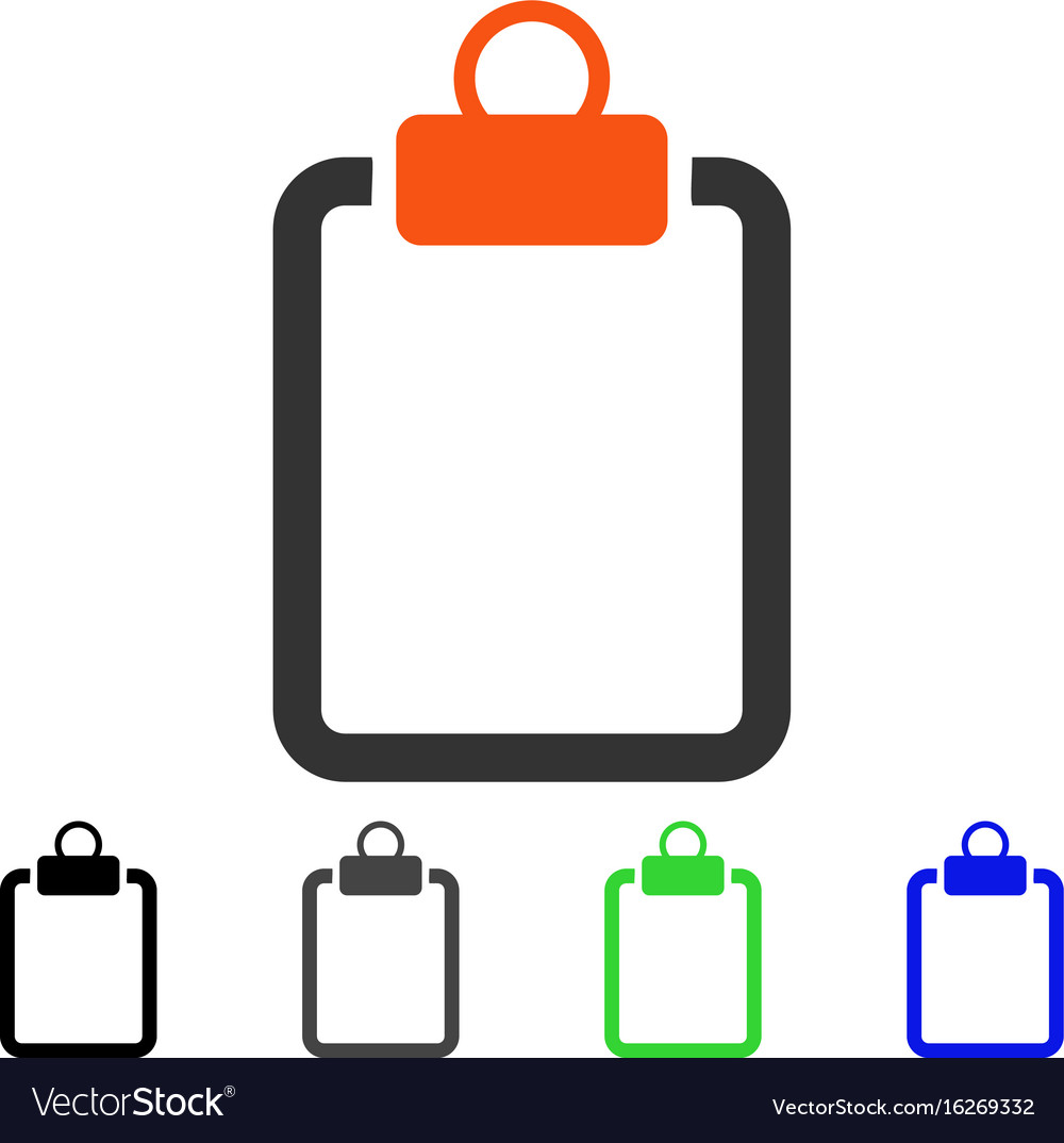 Empty pad flat icon Royalty Free Vector Image - VectorStock