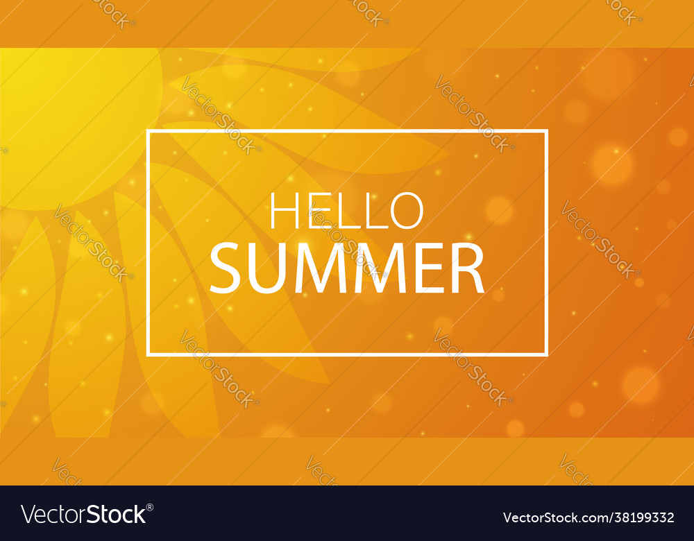 Hello summer time background Royalty Free Vector Image