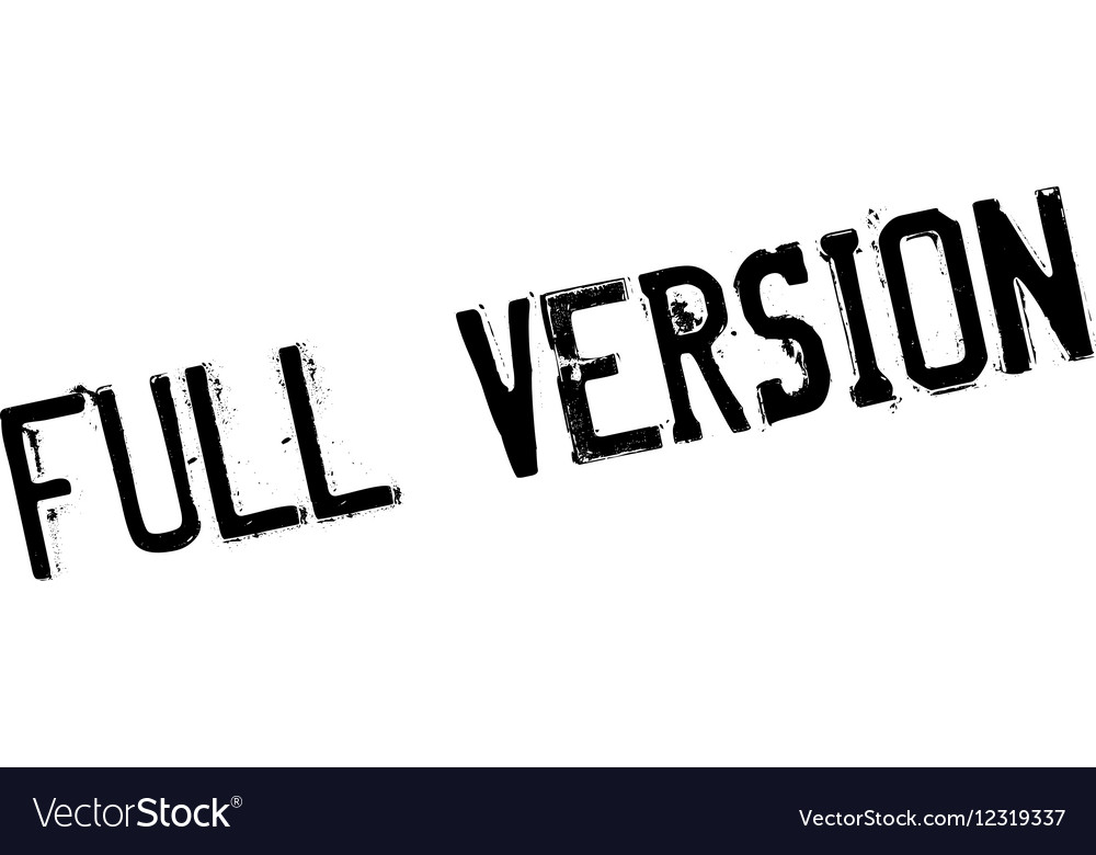 Full version rubber stamp Royalty Free Vector Image