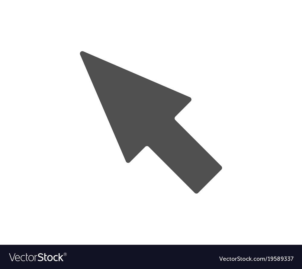 Mouse cursor simple icon pointer sign Royalty Free Vector