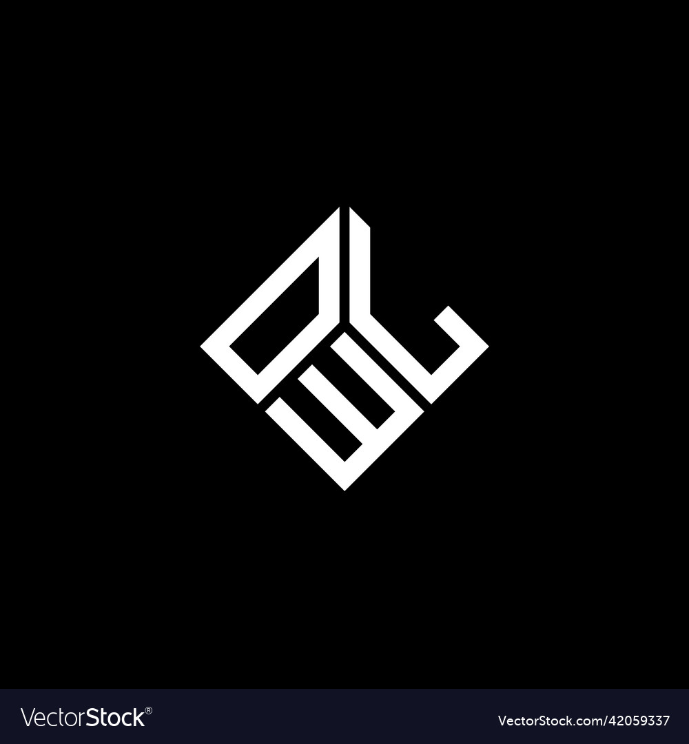 Owl letter logo design on black background Vector Image