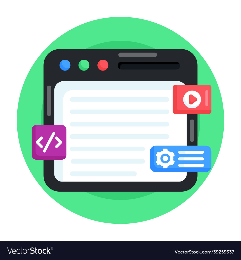 Software development Royalty Free Vector Image