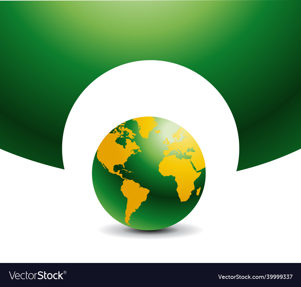 World globe Royalty Free Vector Image - VectorStock