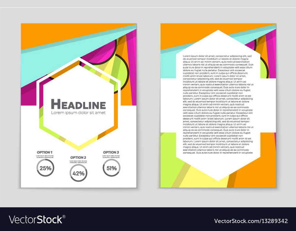 Abstract layout background set for art Royalty Free Vector