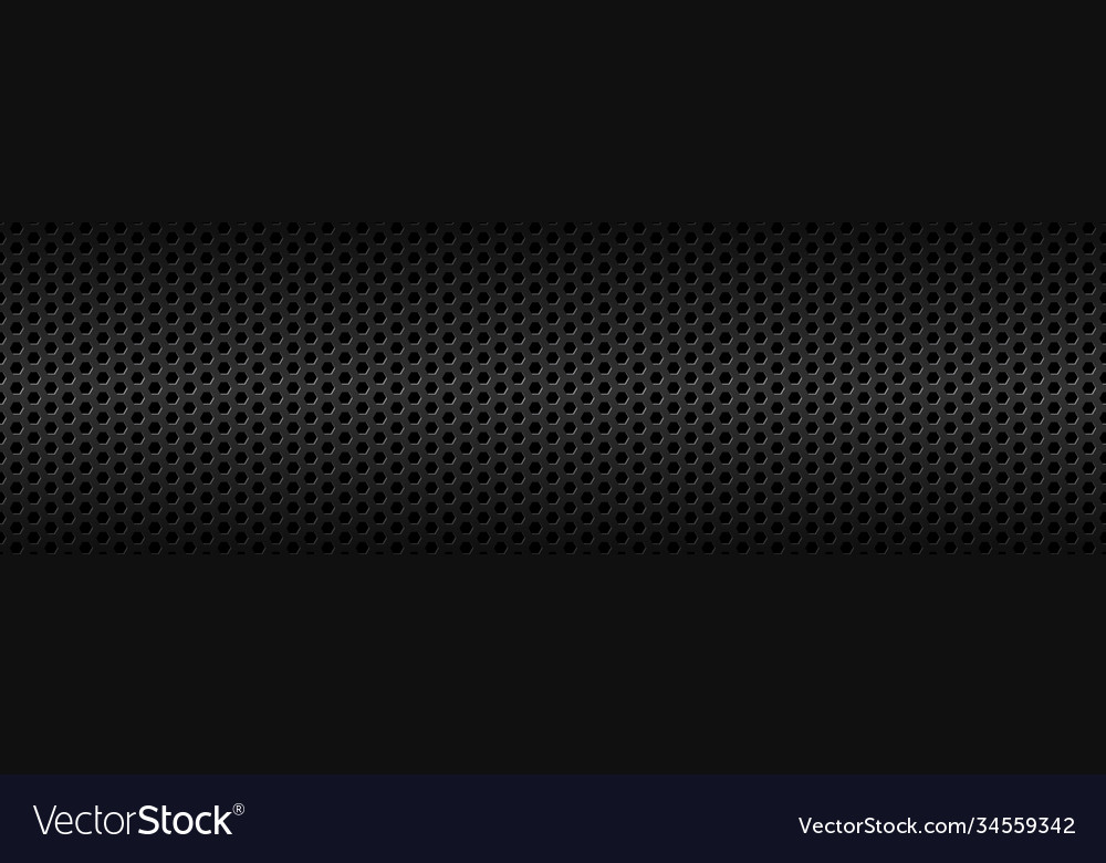 Dark geometric hexagonal header Royalty Free Vector Image