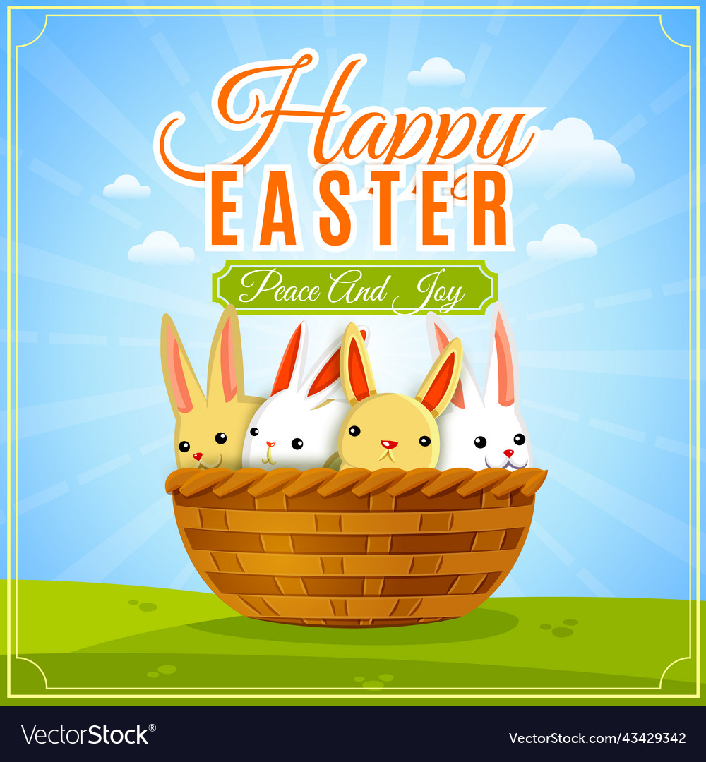 Easter poster Royalty Free Vector Image - VectorStock