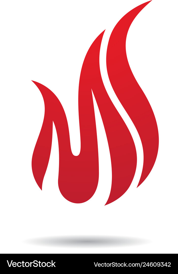 Fire symbol Royalty Free Vector Image - VectorStock