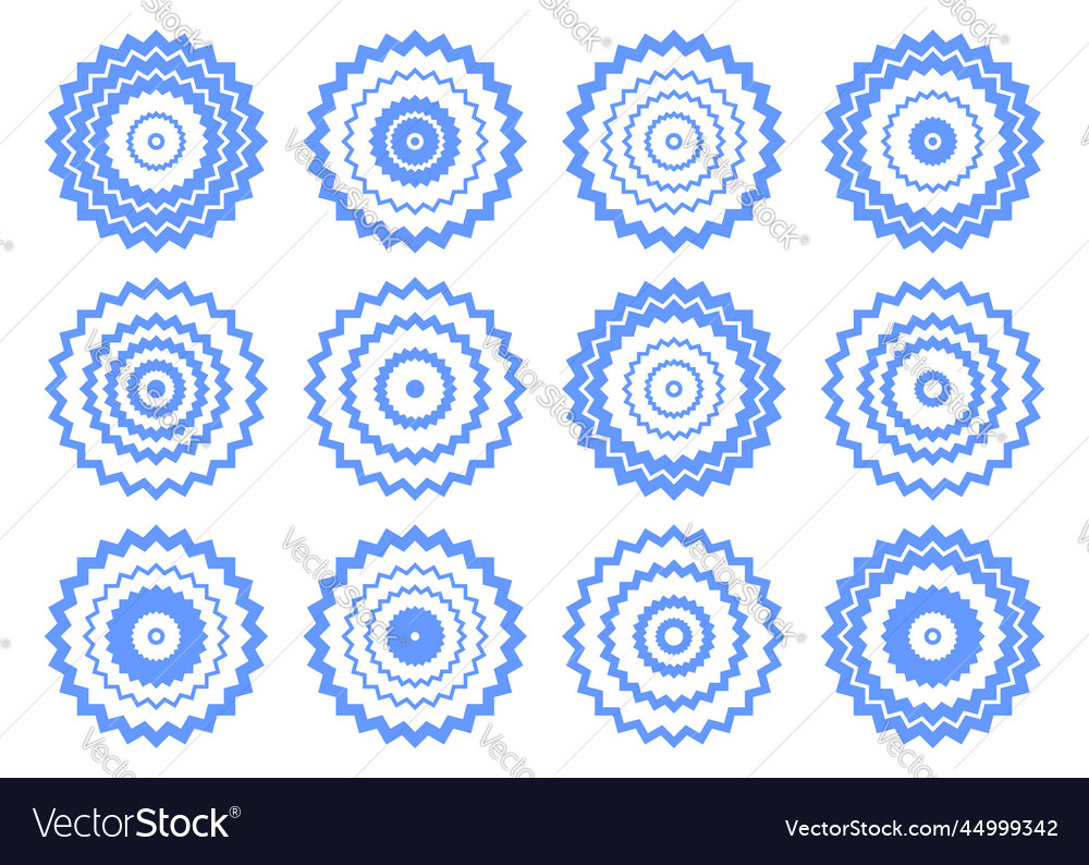 Round design elements Royalty Free Vector Image