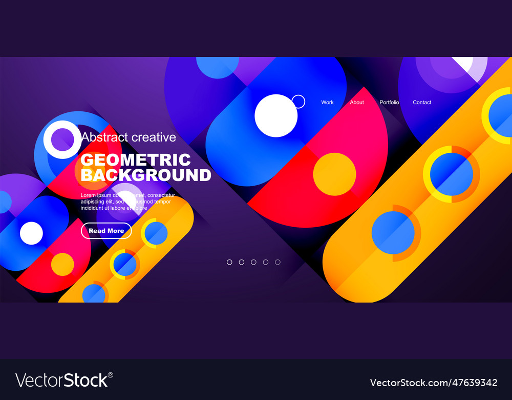 Simple circles and round elements pattern Vector Image