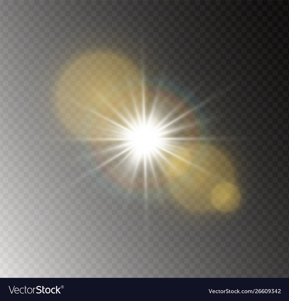 Sunlight light effect Royalty Free Vector Image