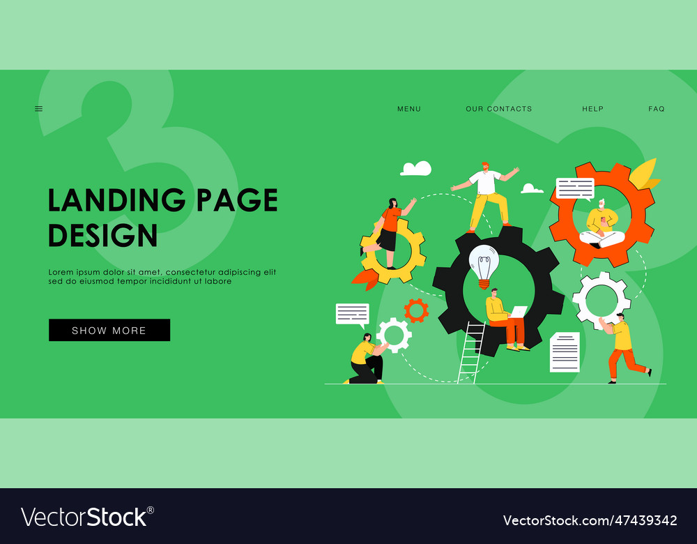 Teamwork and engineering Royalty Free Vector Image