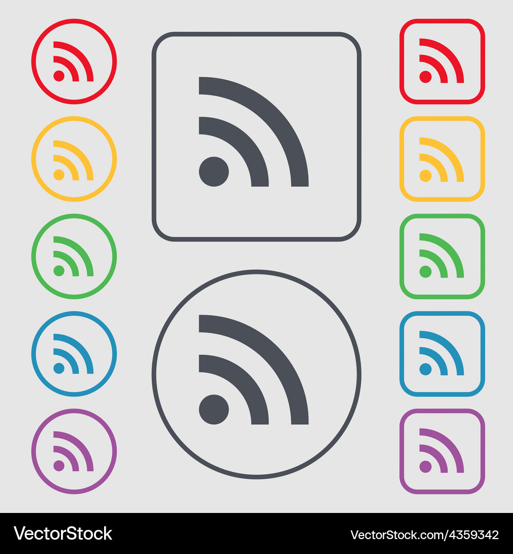 Wifi wi-fi wireless network icon sign symbol Vector Image