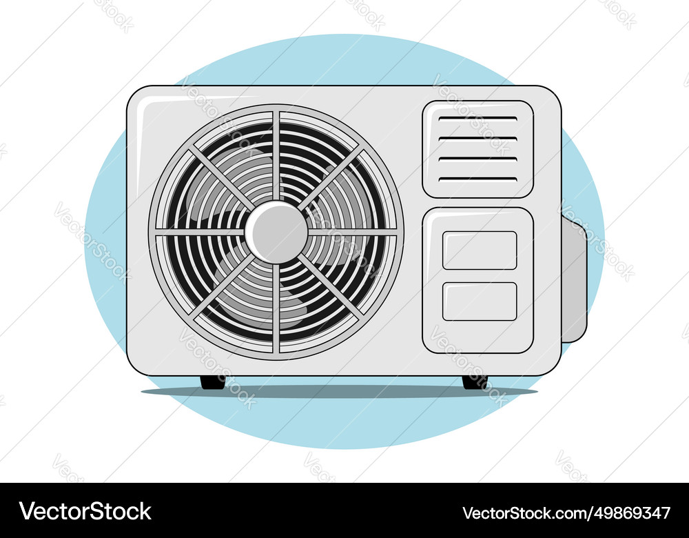Air conditioner condenser design Royalty Free Vector Image
