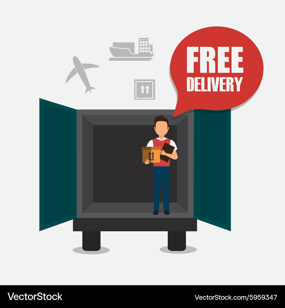 Delivery design Royalty Free Vector Image - VectorStock