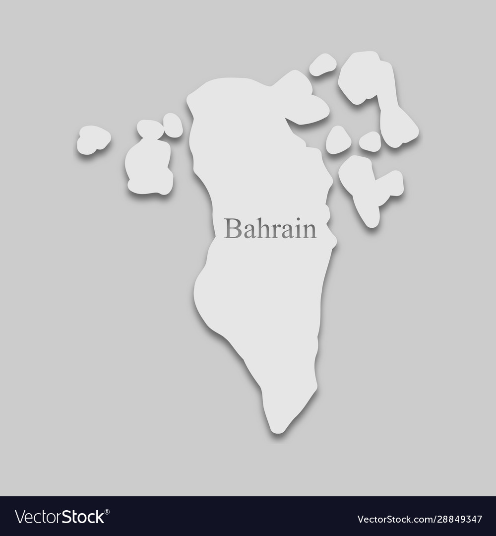 Map bahrain Royalty Free Vector Image - VectorStock